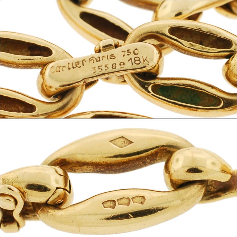 CARTIER PARIS Long Link Heavy Gold Chain at 1stDibs | heavy gold chain ...