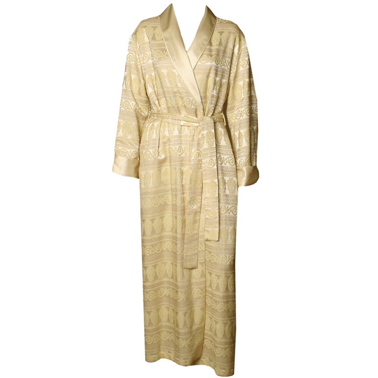 1990's Valentino Brocade Robe For Sale at 1stDibs