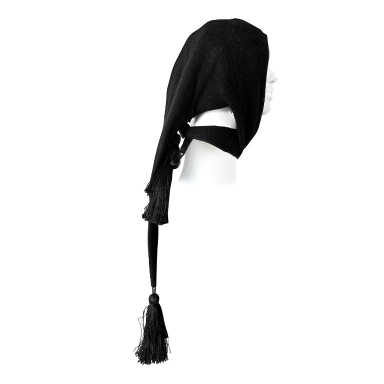 RARE GILBERT ADRIAN UNIQUE "LIRIPIPE" HAT For Sale at 1stDibs