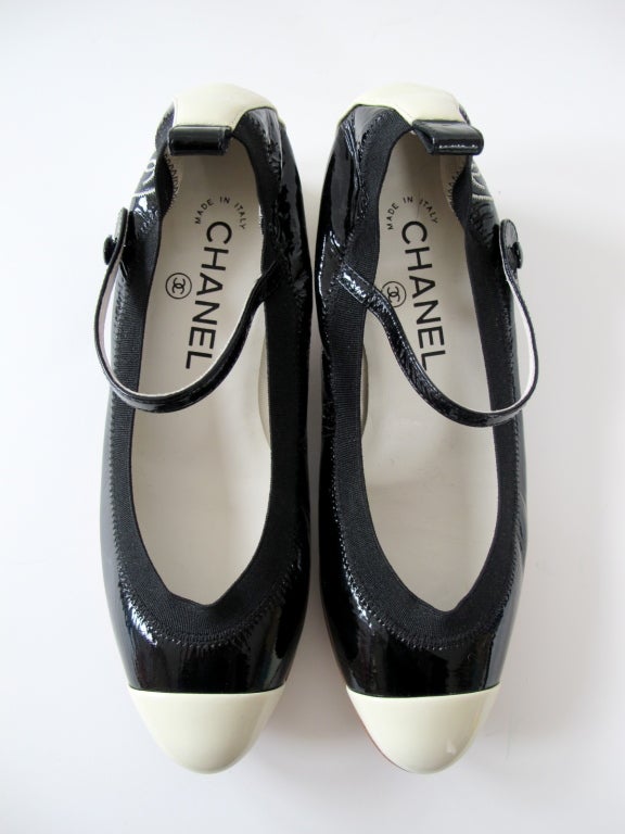 Chanel Cap Toe Mary Janes For Sale at 1stDibs