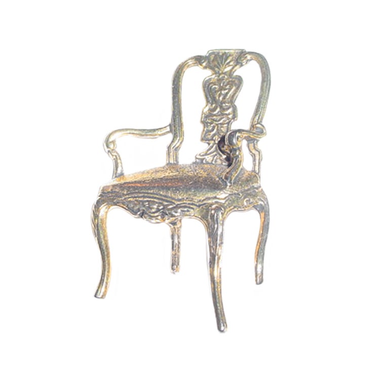 Vintage 1980s Chair pin For Sale at 1stDibs