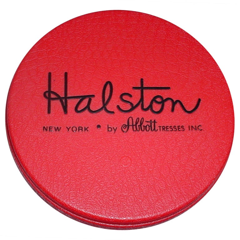 1960s Halston Plastic Wig Box at 1stDibs