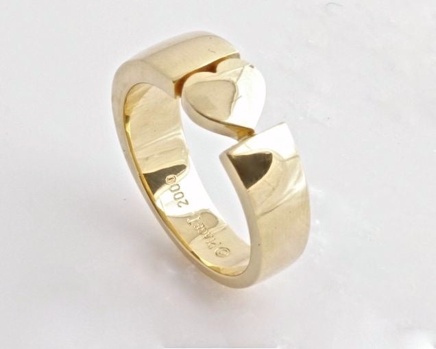 PIAGET Gold Heart Ring at 1stDibs