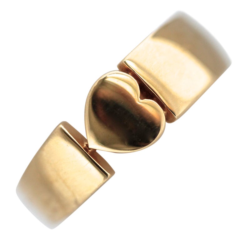 PIAGET Gold Heart Ring at 1stDibs