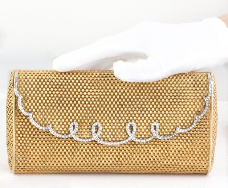 Gold and Diamond Purse For Sale at 1stDibs