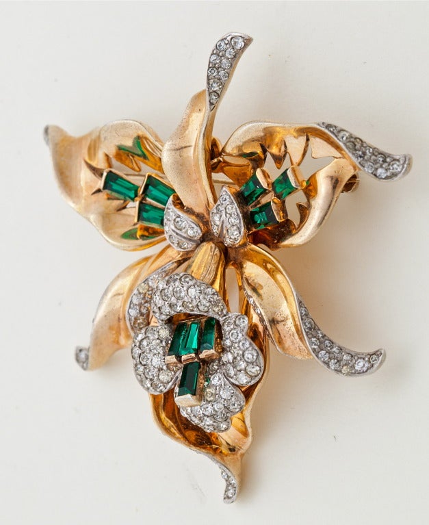 A Stunning 1940's Retro Brooch by Mazer at 1stDibs