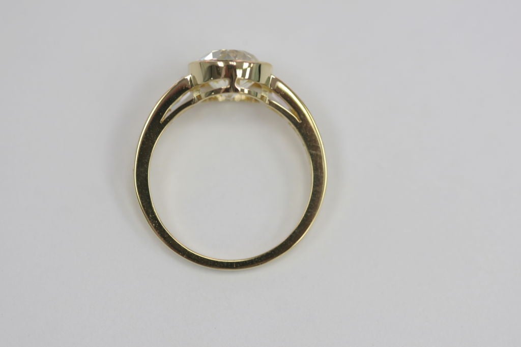 Amazing French Cut Deco European cut ring at 1stDibs