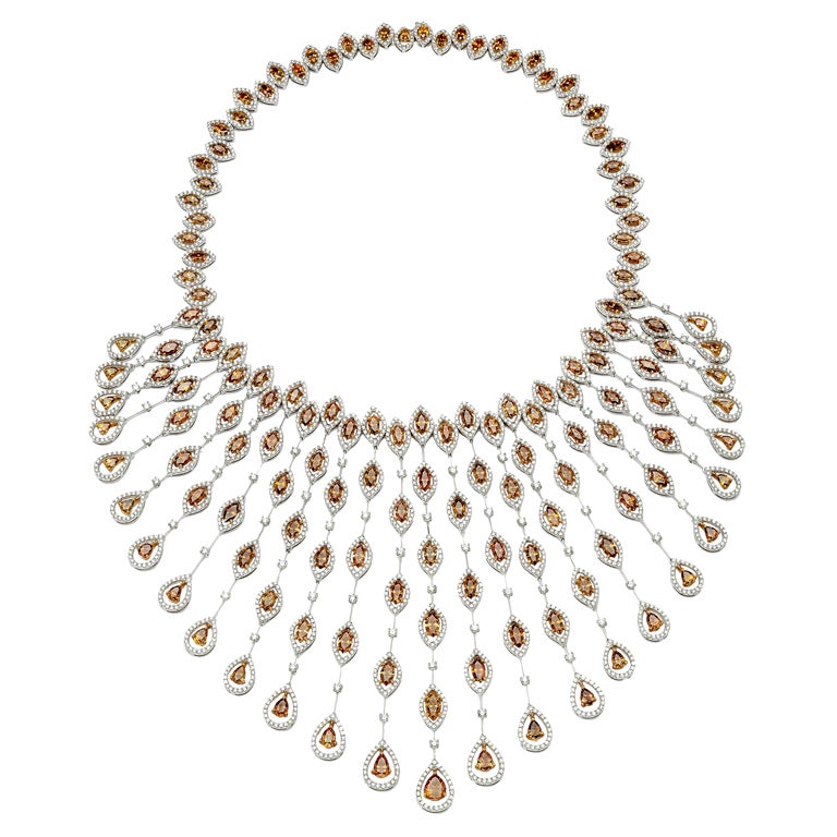 Miriam Haskell Anglo Indian Festoon Necklace For Sale at 1stDibs