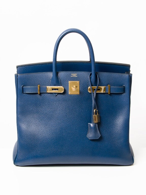 Hermes Blue Roi Birkin 32 at 1stDibs
