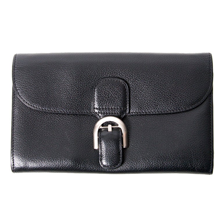 Delvaux Black Leather Wallet at 1stDibs