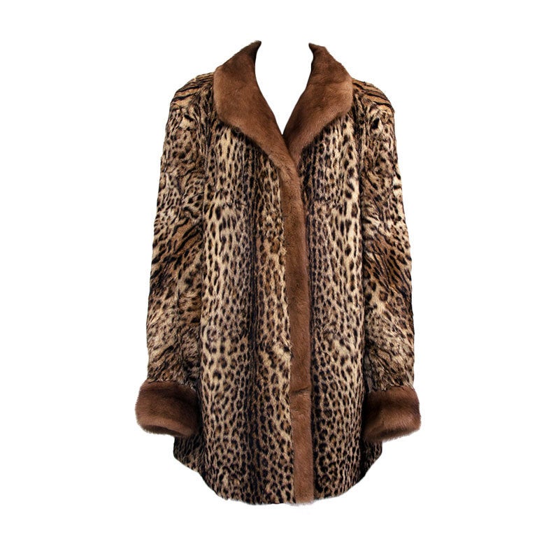 Authentic Leopard Fur Coat by Lamont-Nuytens at 1stDibs