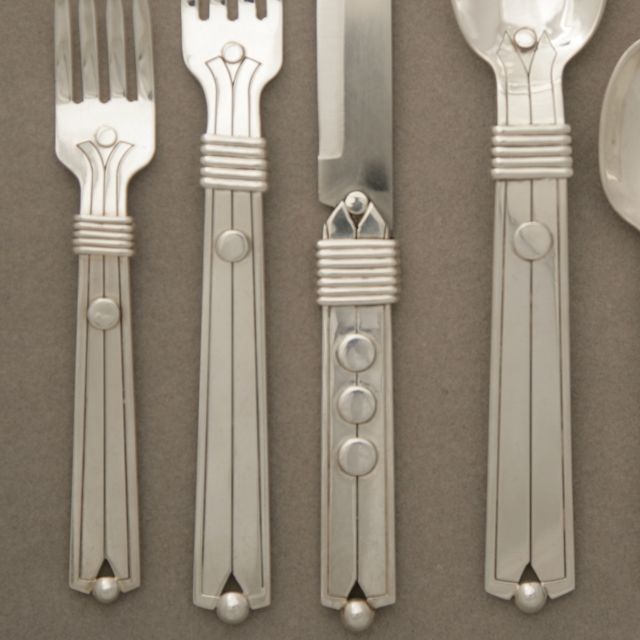 William Spratling Very Rare Sterling Silver Flatware Set at 1stDibs ...