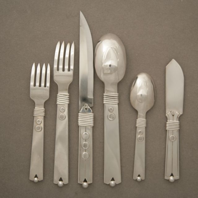 William Spratling Very Rare Sterling Silver Flatware Set at 1stDibs ...