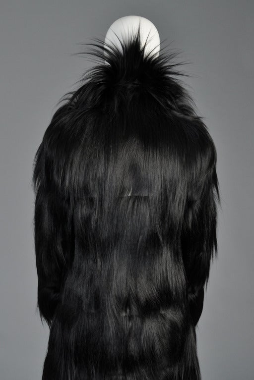 1970s Monkey Fur + Leather Coat at 1stDibs | monkey fur coat, monkey in ...