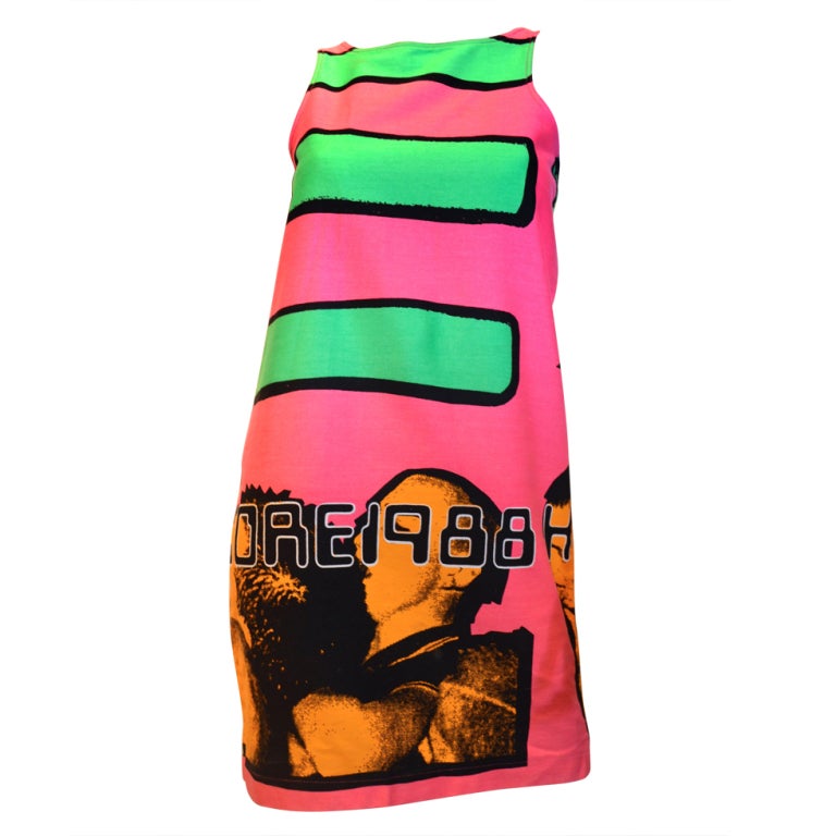 Stephen Sprouse " Hardcore 1988 " Iconic Punk Dress at 1stDibs