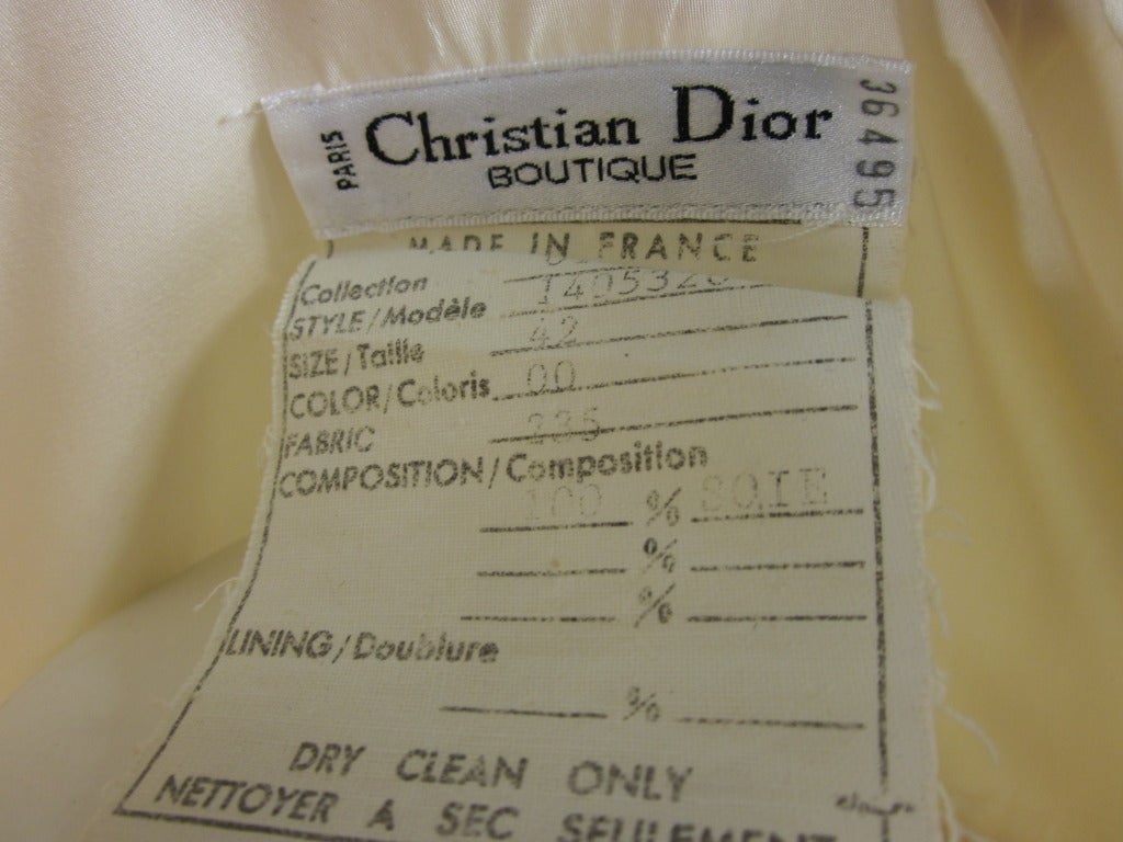 CHRISTIAN DIOR (numbered) silk blouse at 1stDibs