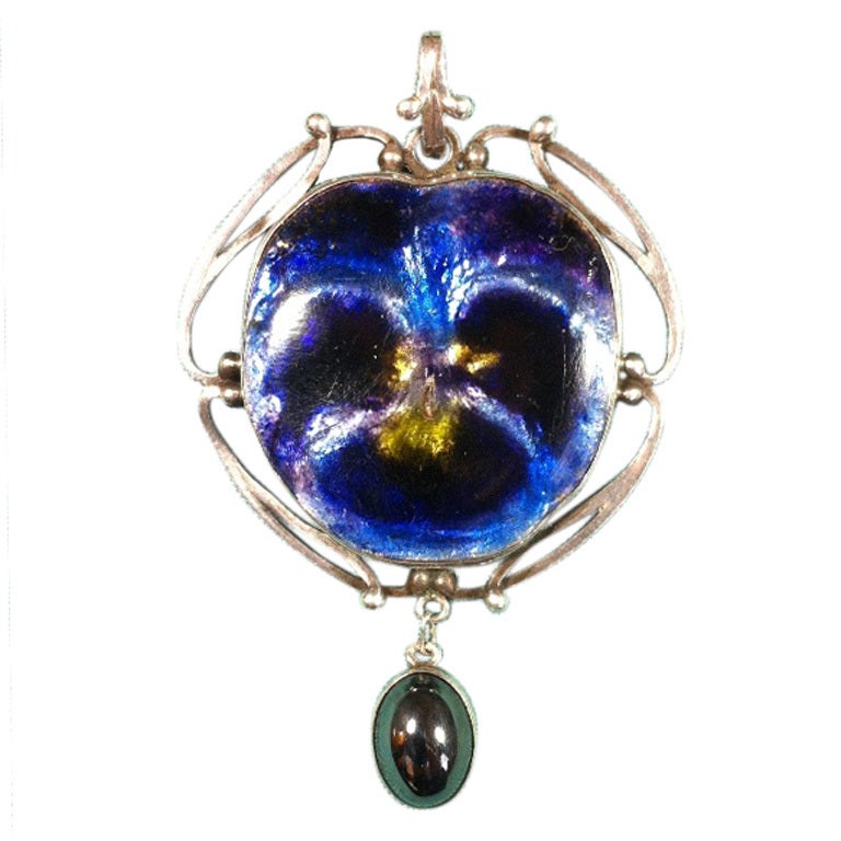 Newlyn Enamel Pendant For Sale at 1stDibs