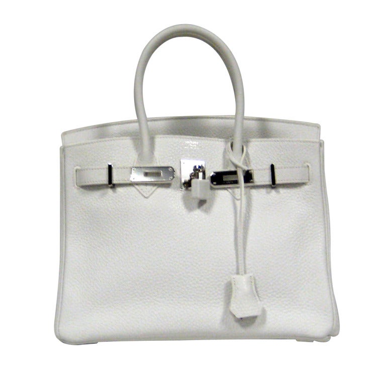 '09 Hermes 30cm White Birkin For Sale at 1stDibs