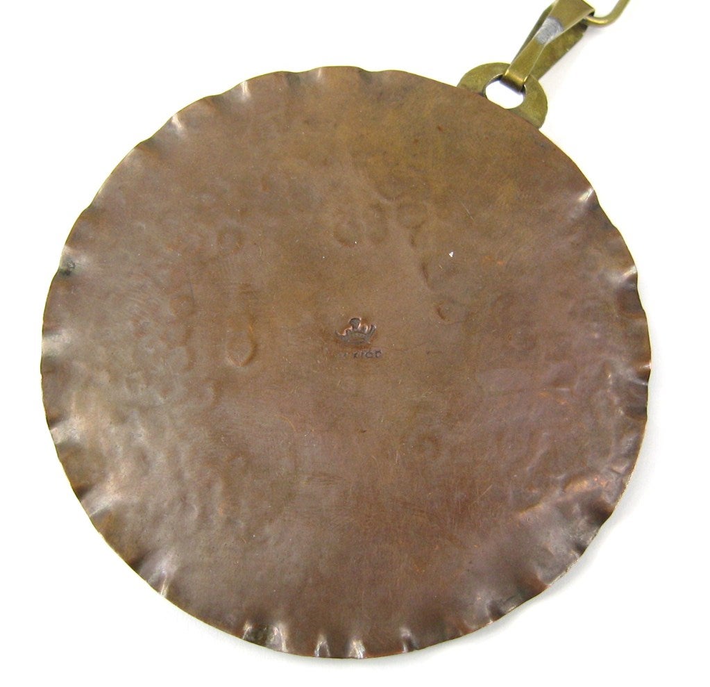 Large Mexican Copper Brass Aztec Tribal Necklace at 1stDibs
