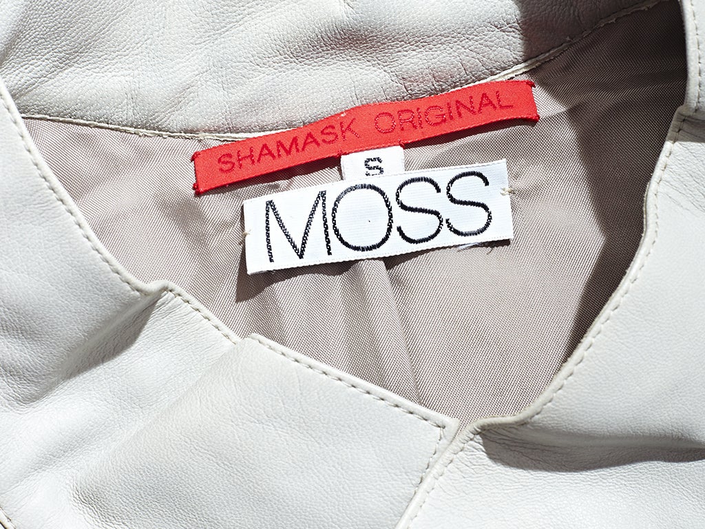 Ronaldus Shamask Leather Belted Jacket For Sale at 1stDibs