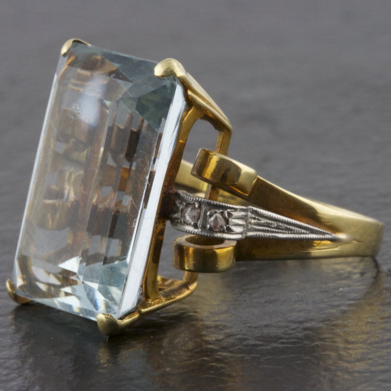 22 ct. Aquamarine Ring at 1stDibs