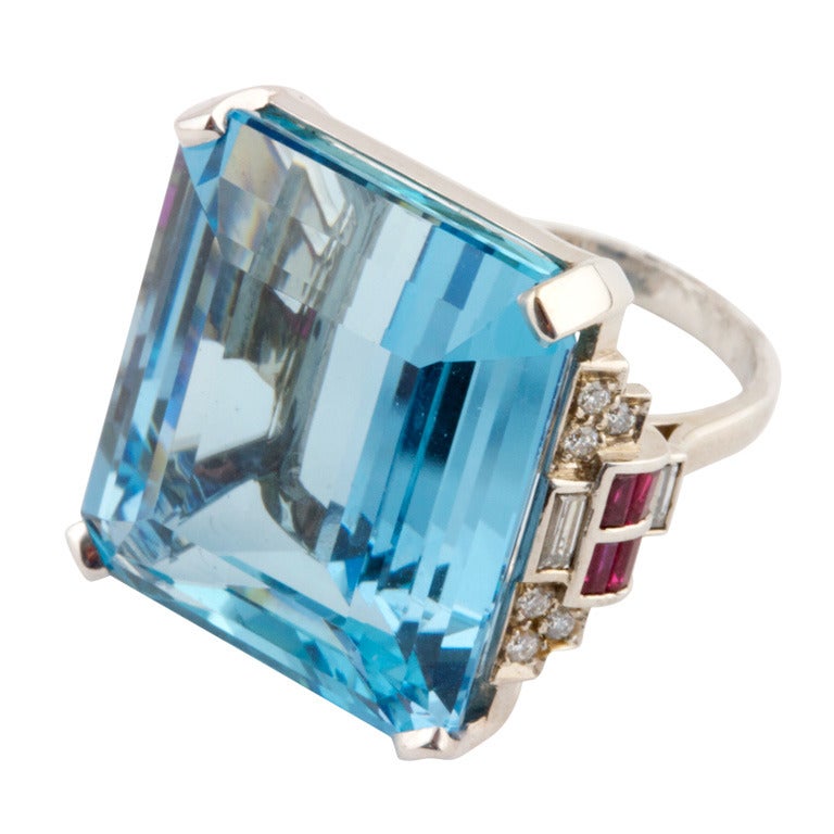 Aquamarine Ring at 1stDibs