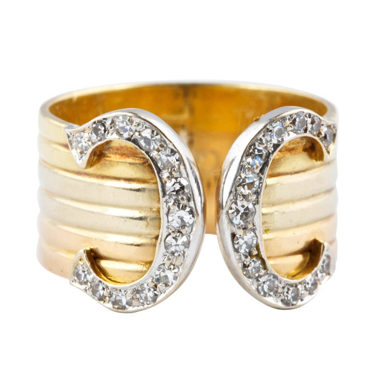 Cartier C Gold Ring at 1stDibs