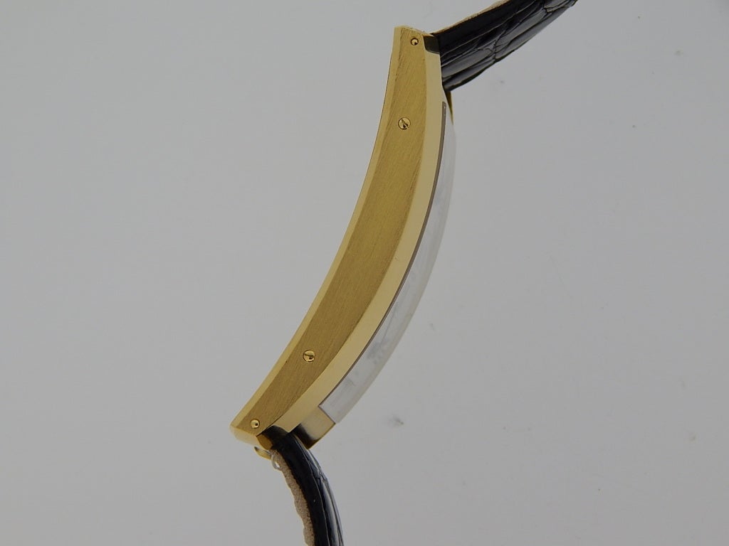 Cartier Yellow Gold Tank American Dual-Time Wristwatch at 1stDibs ...