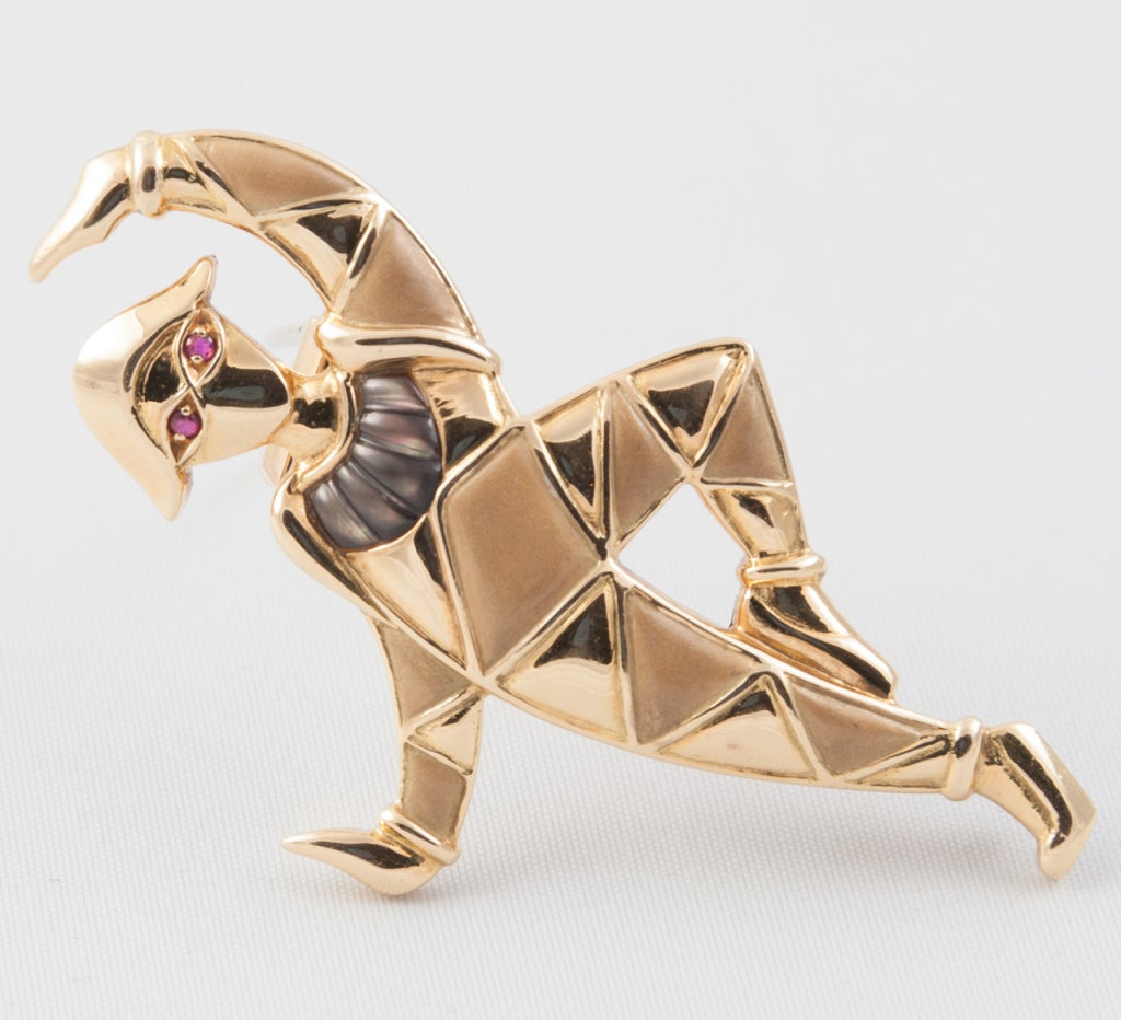 Harlequin Pin by Mauboussin For Sale at 1stDibs