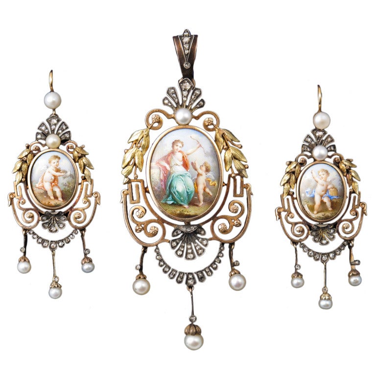 Antique Miniature Demi Parure at 1stDibs