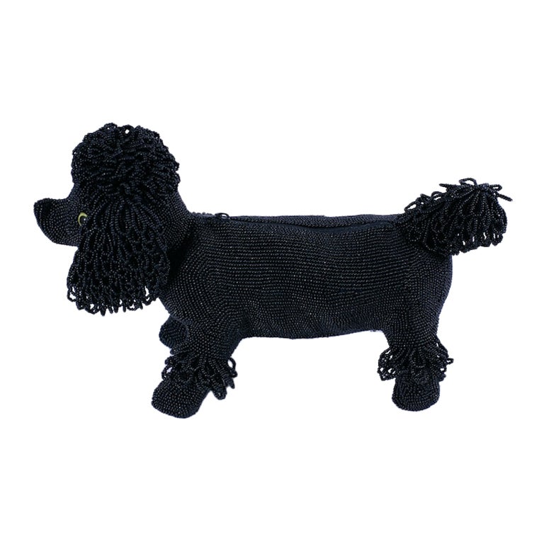 Charming Beaded Poodle Purse at 1stDibs