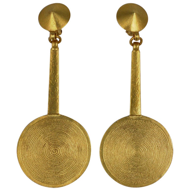 Jean Paul Gaultier African Inspired Earclips at 1stDibs