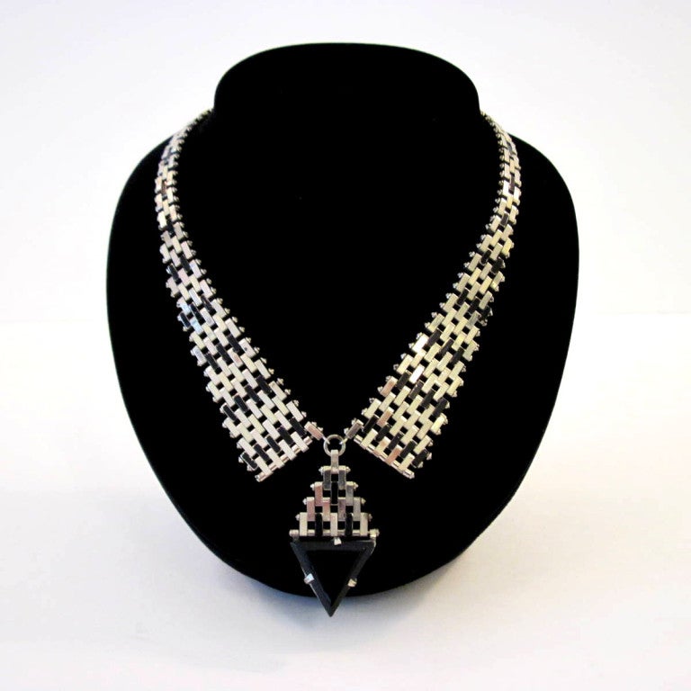 Machine Age Necklace by Jakob Bengel Germany 1930 For Sale at 1stDibs