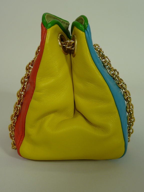 Morris Moskowitz Color Block Handbag at 1stDibs | morris moskowitz logo ...