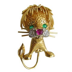 Karbra Golden Topaz Brooch For Sale at 1stdibs