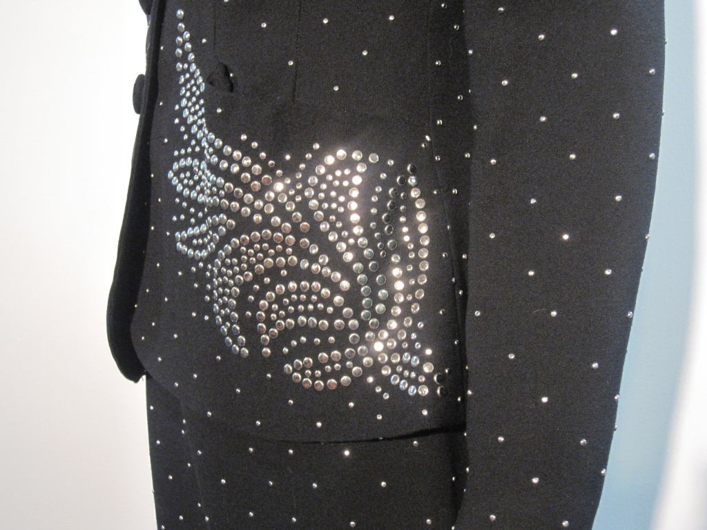 Fred A. Block 40s Heavily Studded Suit at 1stDibs | fred a block, 40s suit
