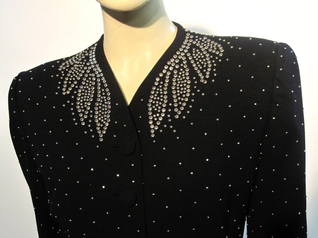 Fred A. Block 40s Heavily Studded Suit at 1stDibs | fred a block, 40s suit