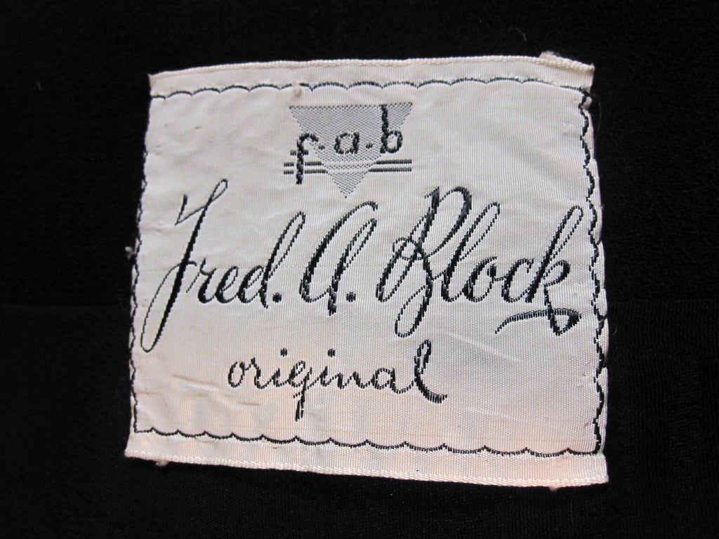 Fred A. Block 40s Heavily Studded Suit at 1stDibs | fred a block, 40s suit