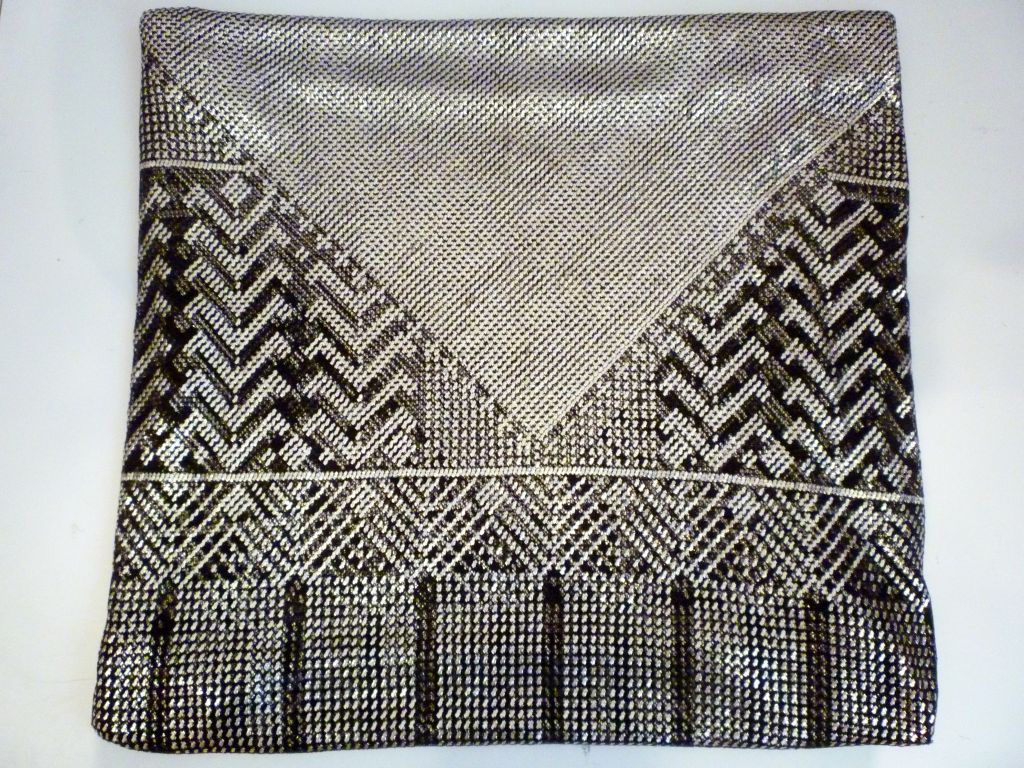 1920s Assuit Silver Mesh Wrap at 1stDibs