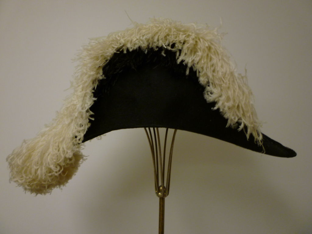 Antique Admiral Hat with Elaborate Ostrich Feather at 1stDibs | old ...