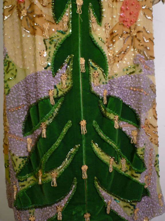 Sophie Tucker MGM Costume Gown! Hand-Beaded For Sale at 1stDibs