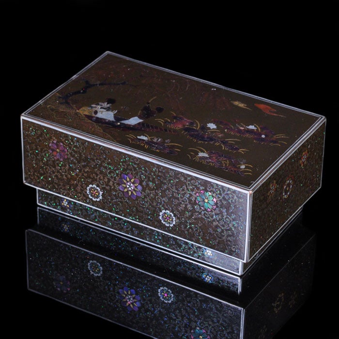 Meiji Beautiful Kobako Box with Somada Style Lacquer at 1stDibs