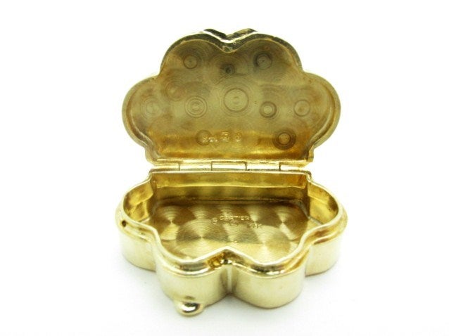 Cartier Gold Pillbox at 1stDibs