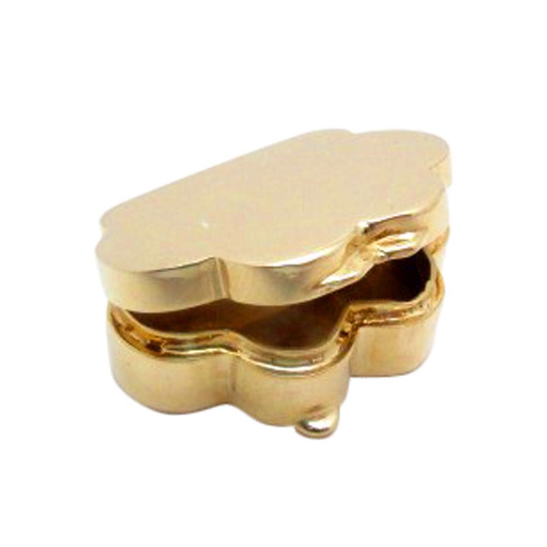 Cartier Gold Pillbox at 1stDibs