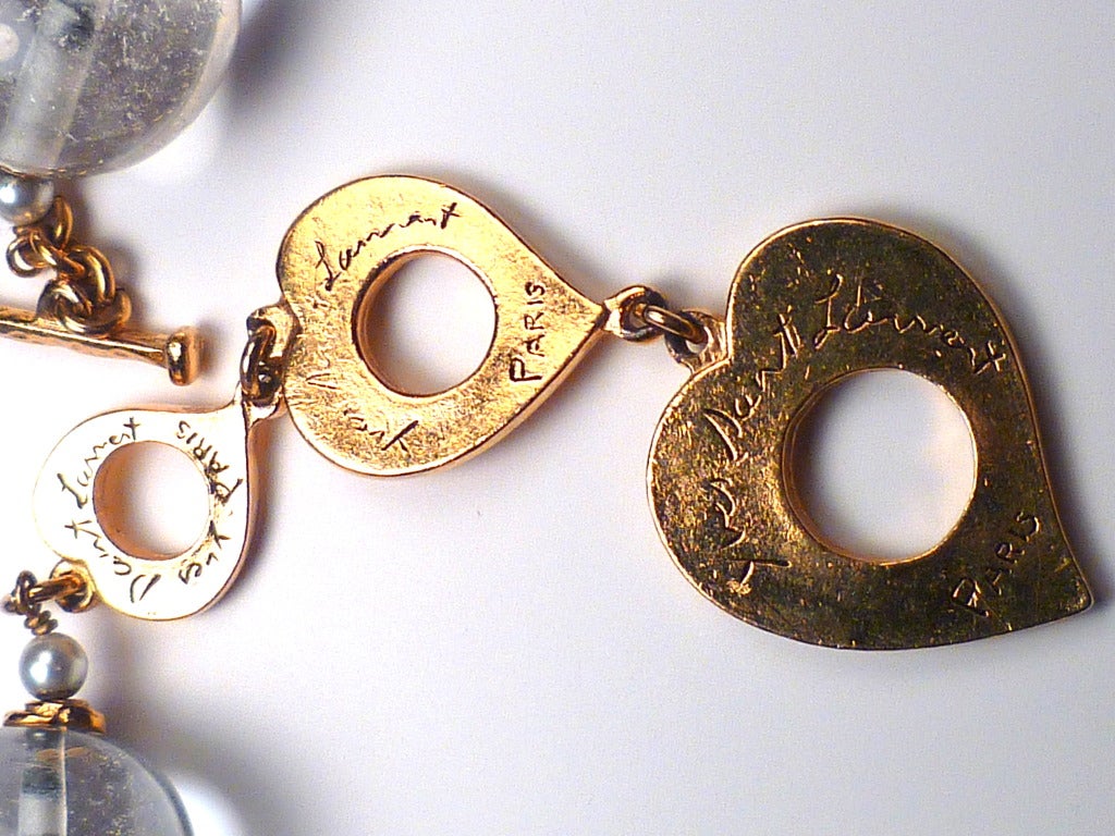 Rock Crystal Haute Couture YSL Necklace by Robert Goossens at 1stDibs