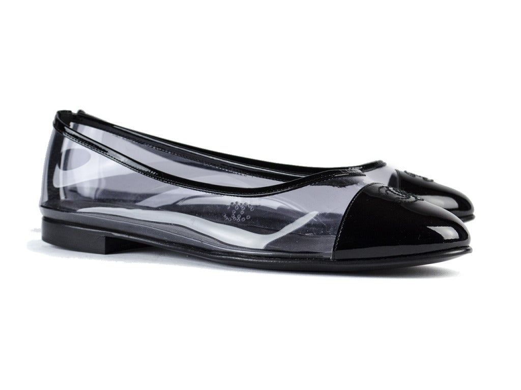 Chanel Clear Ballet Flats at 1stDibs