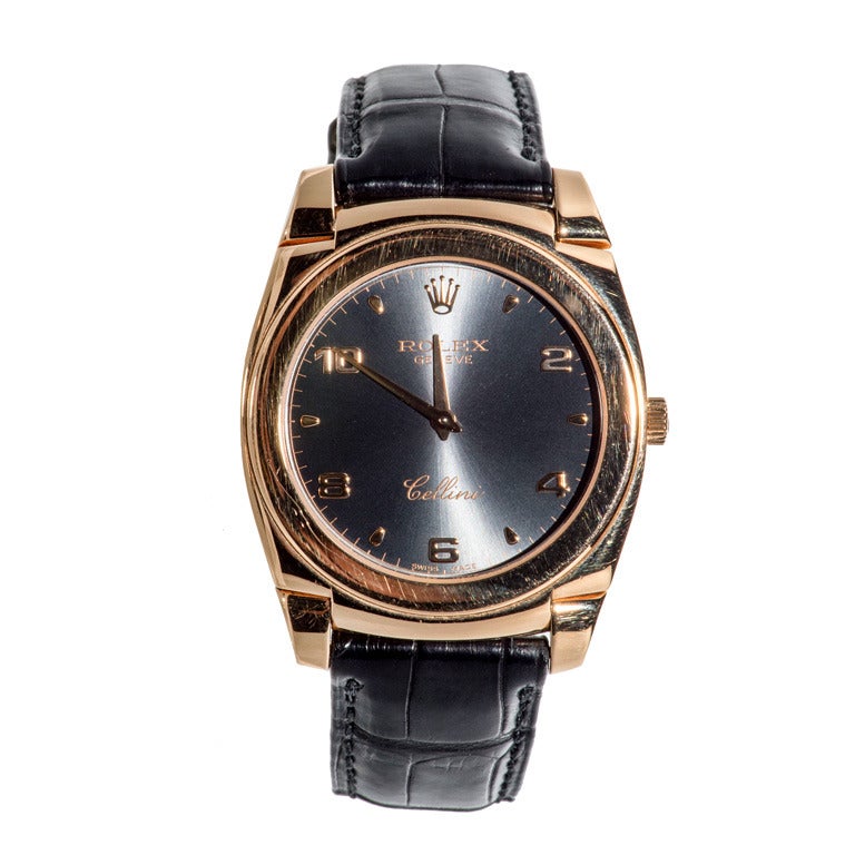 Rolex Rose Gold Cellini Wristwatch at 1stDibs