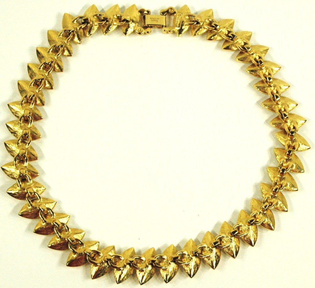 Vintage Napier Striking Bold Bling Crystal Gold Choker Necklace For ...