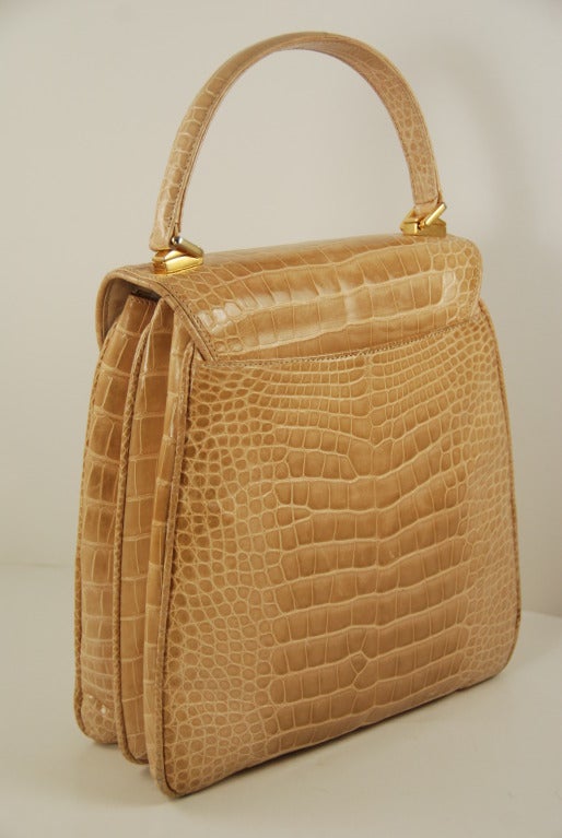 Lana Marks Tan Alligator Princess Diana Handbag at 1stDibs | princess ...