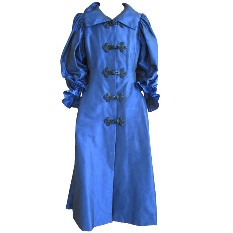 Oscar de la Renta Royal Blue Opera Coat at 1stDibs | oscar de la renta ...
